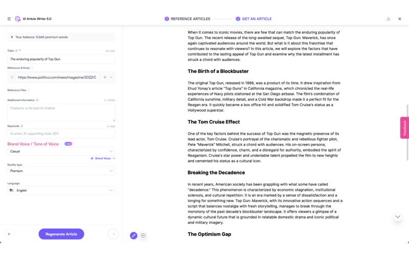 Writesonic: AI Writer for Copywriting and Paraphrasing - AI Tool Selection Writesonic: AI Writer for Copywriting and Paraphrasing - AI Tool Selection
