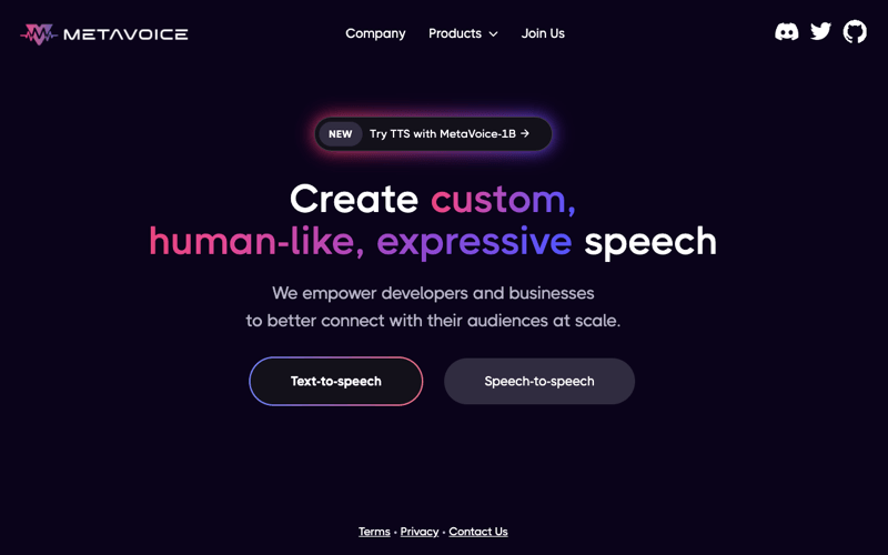 MetaVoice: AI Voice Editing Platform for Creators - AI Tool Selection