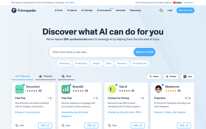 Toolify.ai: El directorio de herramientas de inteligencia artificial más grande y aplicaciones ...
