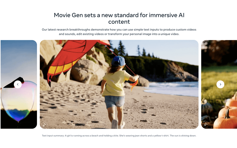 Movie Gen: Transforms Existing Videos with Text Inputs - AI Tool Selection