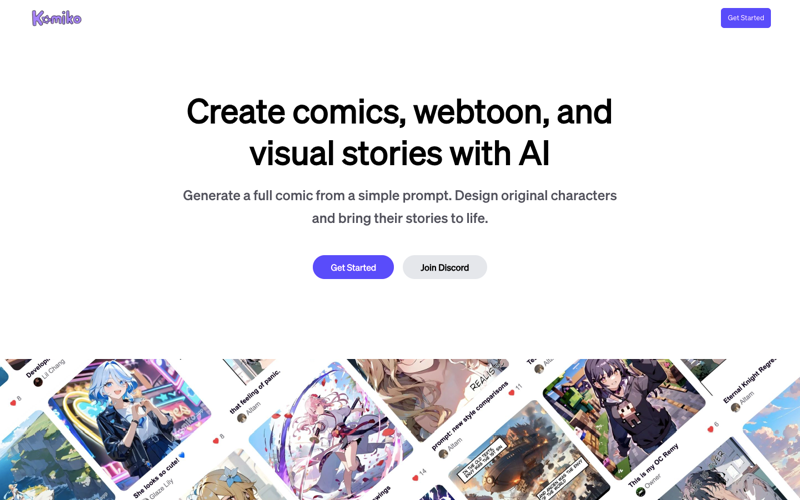 Komiko: Create Comics, Webtoon, and Visual Stories with AI - AI Tool ...