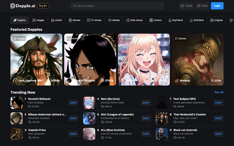 Dopple.ai: Engagez des conversations avec des personnages emblématiques - AI Tool Selection
