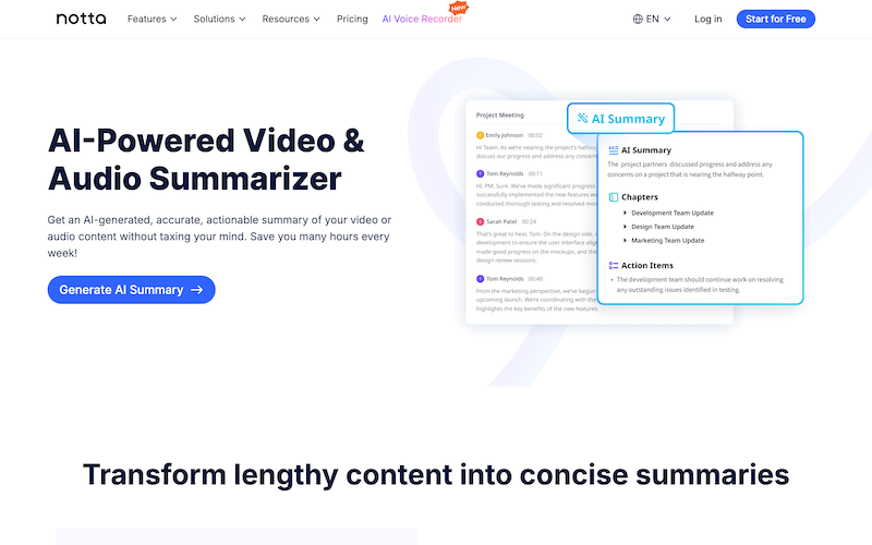 Notta.ai: AI-Powered Transcription and Note-Taking Platform - AI Tool ...